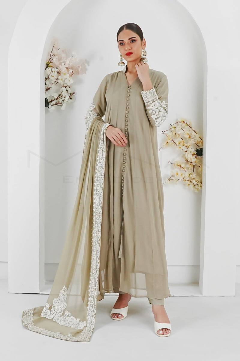 KURTI 120-ETHEREAL GLAZE- LIGHT BROWN
