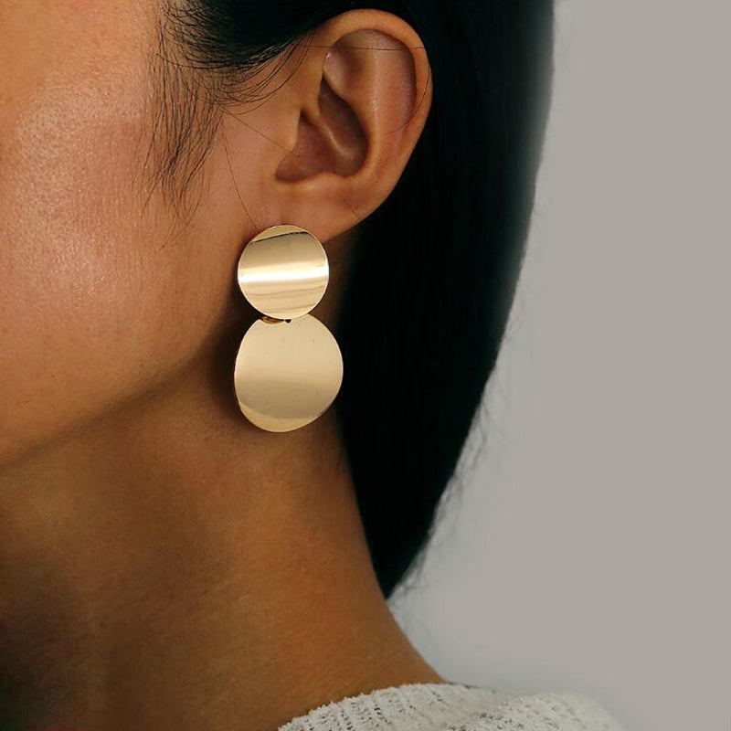 Ellos | Geometric Round Shape Earrings for Women